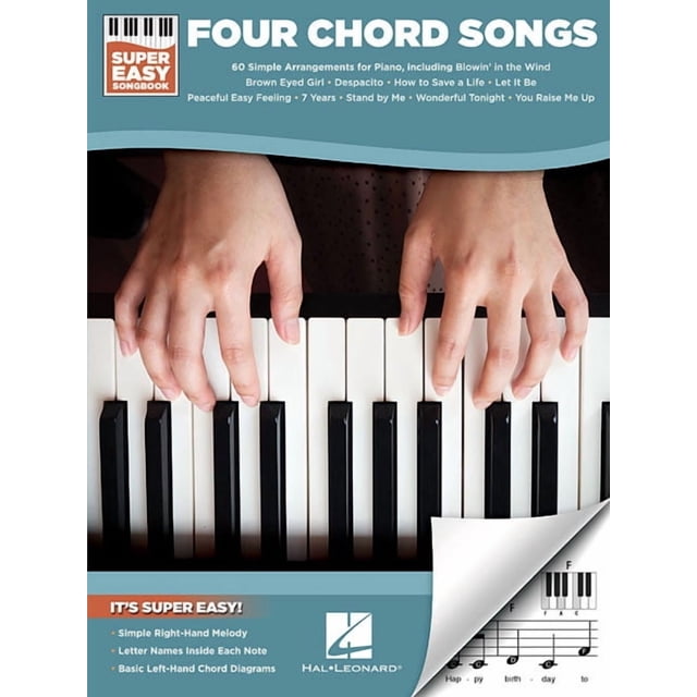 Four Chord Songs - Super Easy Songbook, (Paperback) - Walmart Business ...