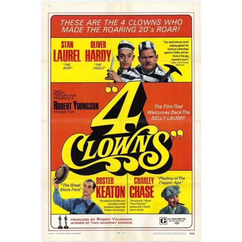 Four Clowns Movie Poster (11 x 17) - Walmart.com