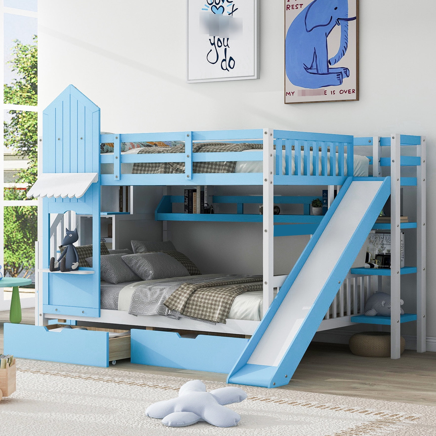 Four Color Schemes / Playhouse - Inspired Design / Sleep & Study Space ...