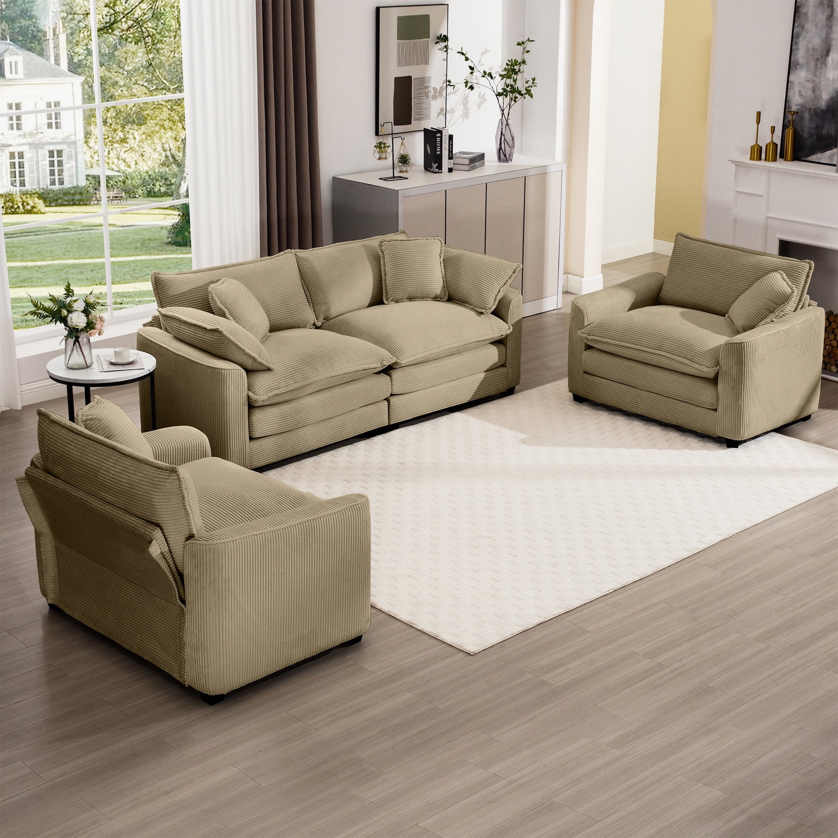 Four - Color Sofa Set - Memory Foam - Cinema - Enhanced Comfort and ...