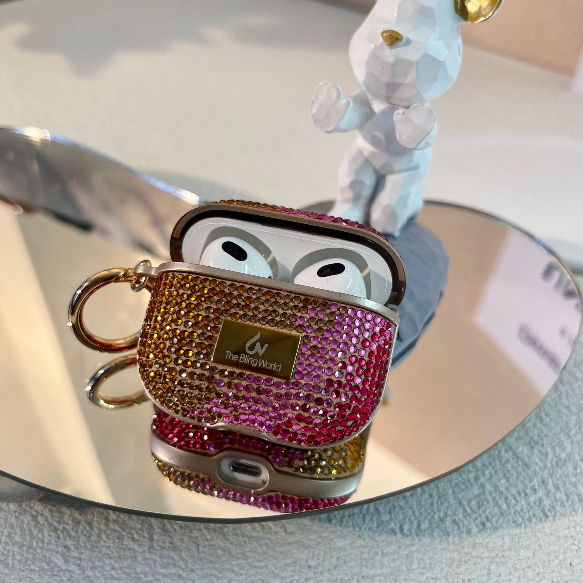 Four Colors Diagonal Gradient Glitter Diamonds for Apple for airpods 3 ...