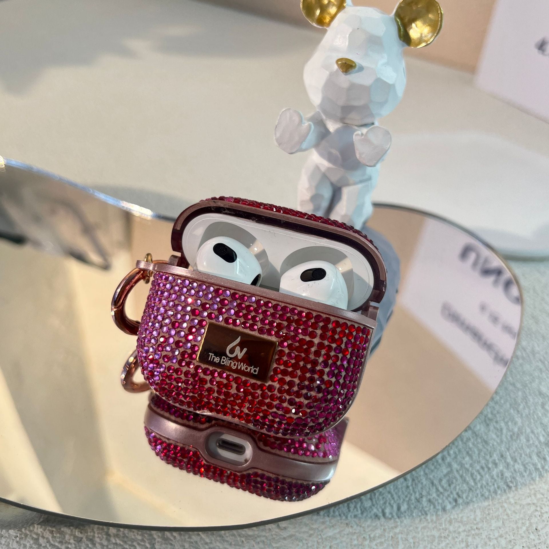 Four Colors Diagonal Gradient Glitter Diamonds for Apple for airpods 3 ...