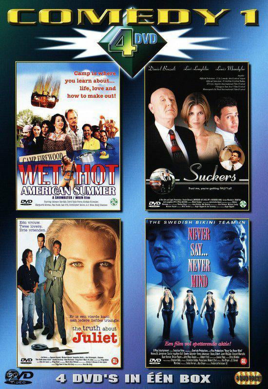 Four Comedy Films ( Wet Hot American Summer / Suckers / The Truth About ...
