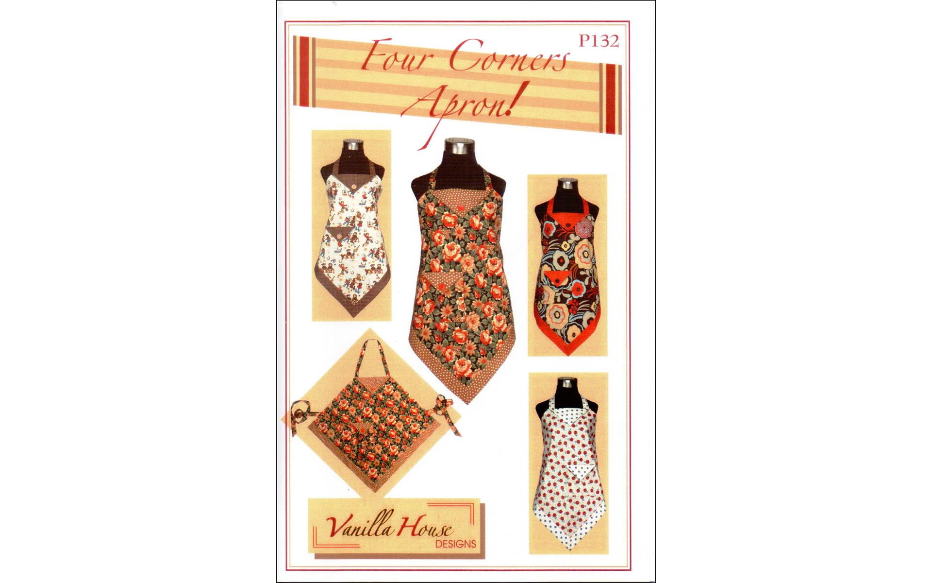 Four Corners Apron Pattern, Vanilla House - Walmart.com