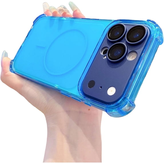 Four Corners Camera Shockproof Acrylic Magnetic Phone Case for iPhone ...