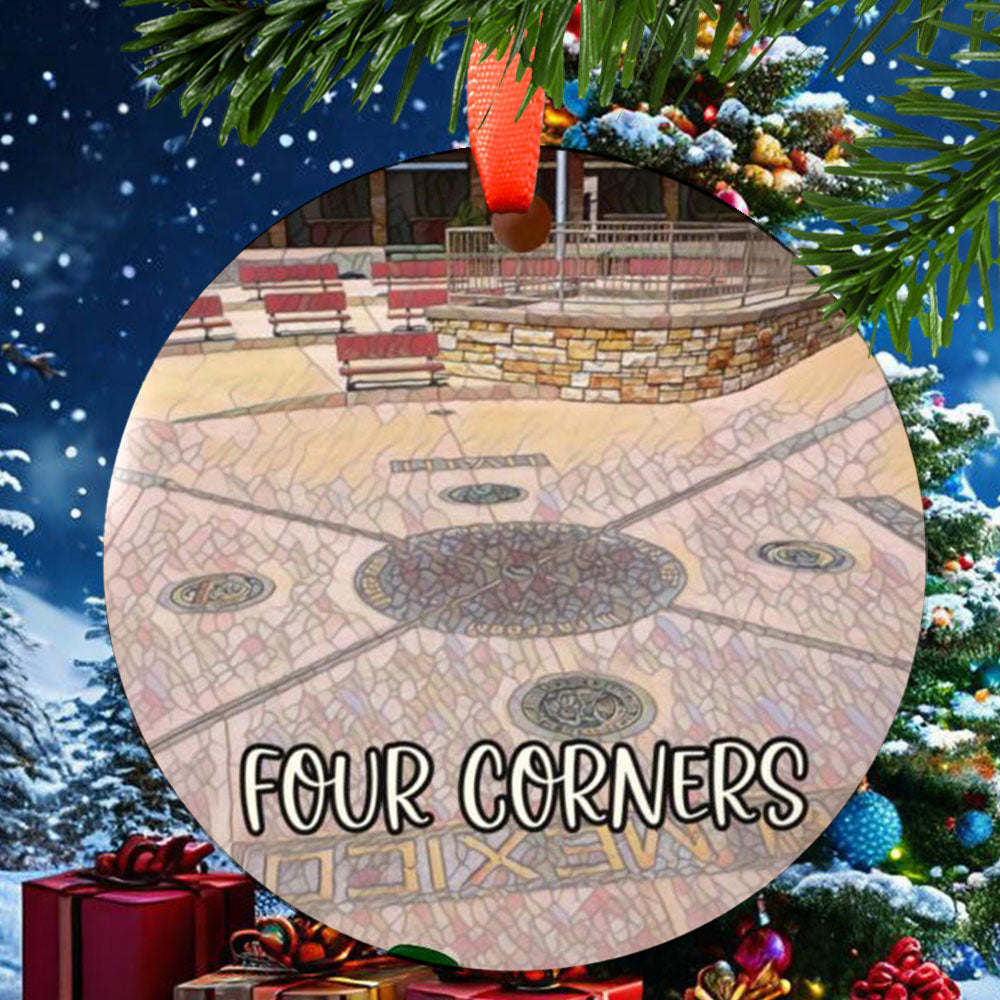 Four Corners National Monument Christmas Ornament, Ceramic, Acrylic ...