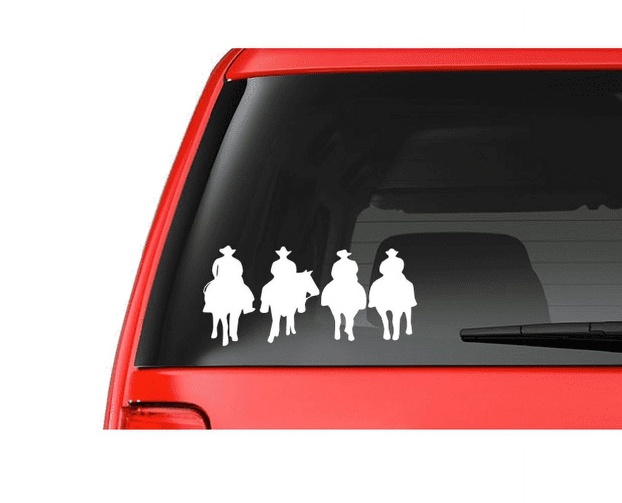Four Cowboys (W5) Vinyl Decal Sticker Car/Truck Laptop/Netbook Window ...
