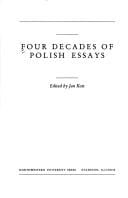 Pre-Owned Four Decades of Polish Essays (Paperback) 0810108631 ...