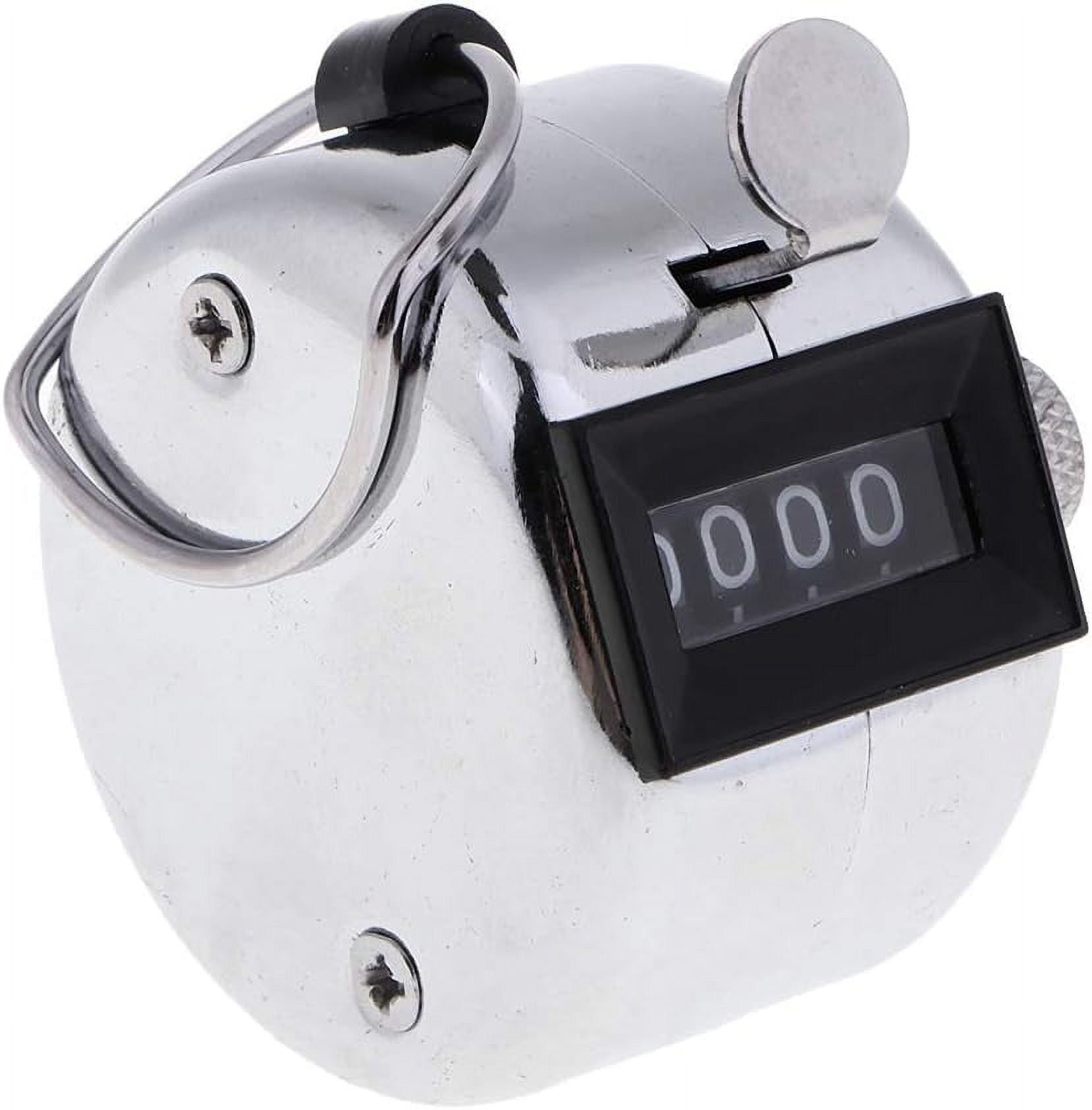 Four Digit Counter, Stainless Steel Mechanical Clicker, Resettable with ...