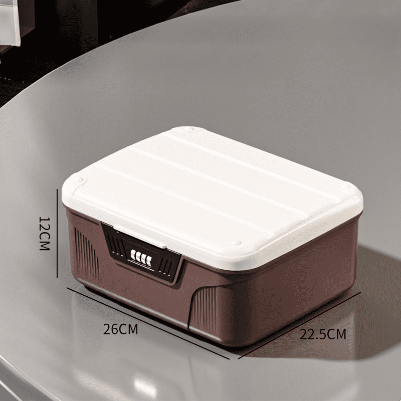 Four Digit Password Lock Safe Box Passport Medicine Portable Organizer ...