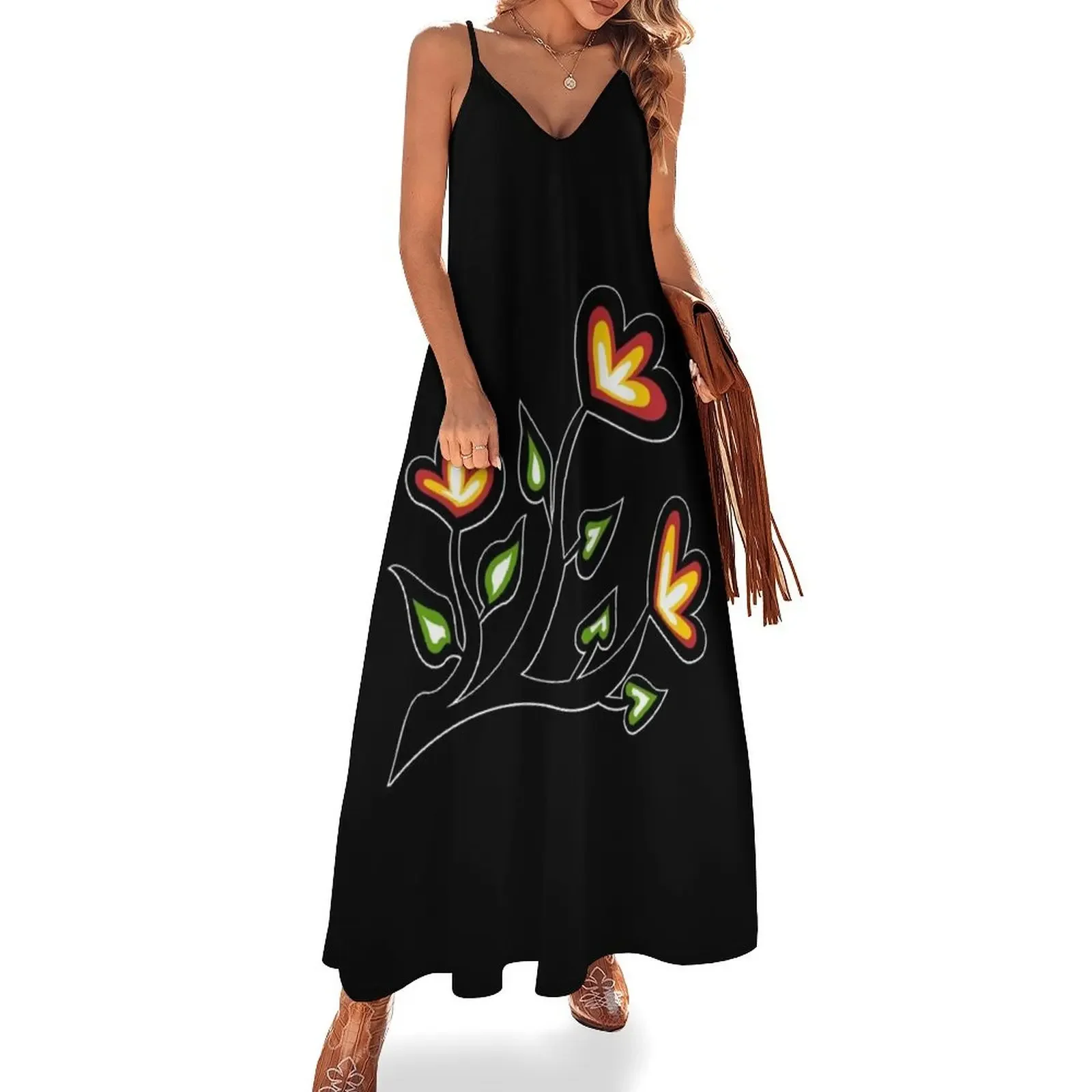 Four Directions Beadwork Flower Indigenous WAWEZHI CANADA Sleeveless ...