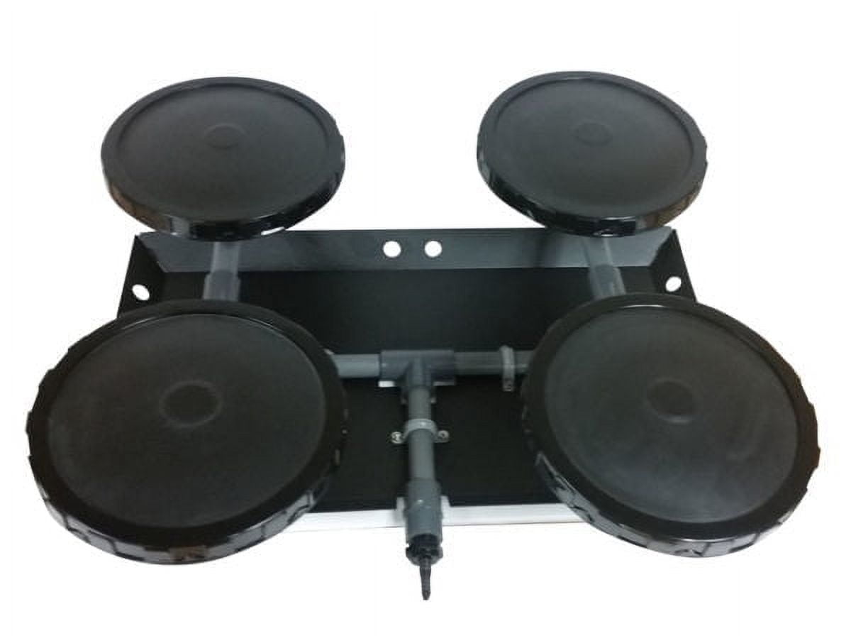 Four Disc 9" Rubber Membrane Diffusers with Self Sinking Base - 3/8", 1 ...