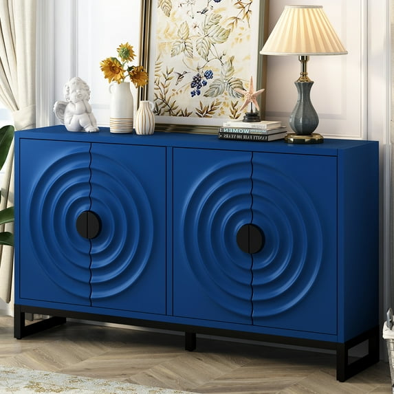 Four-Door MDF Cabinet+Water Wave Texture”-“Residential Use+Enhanced ...