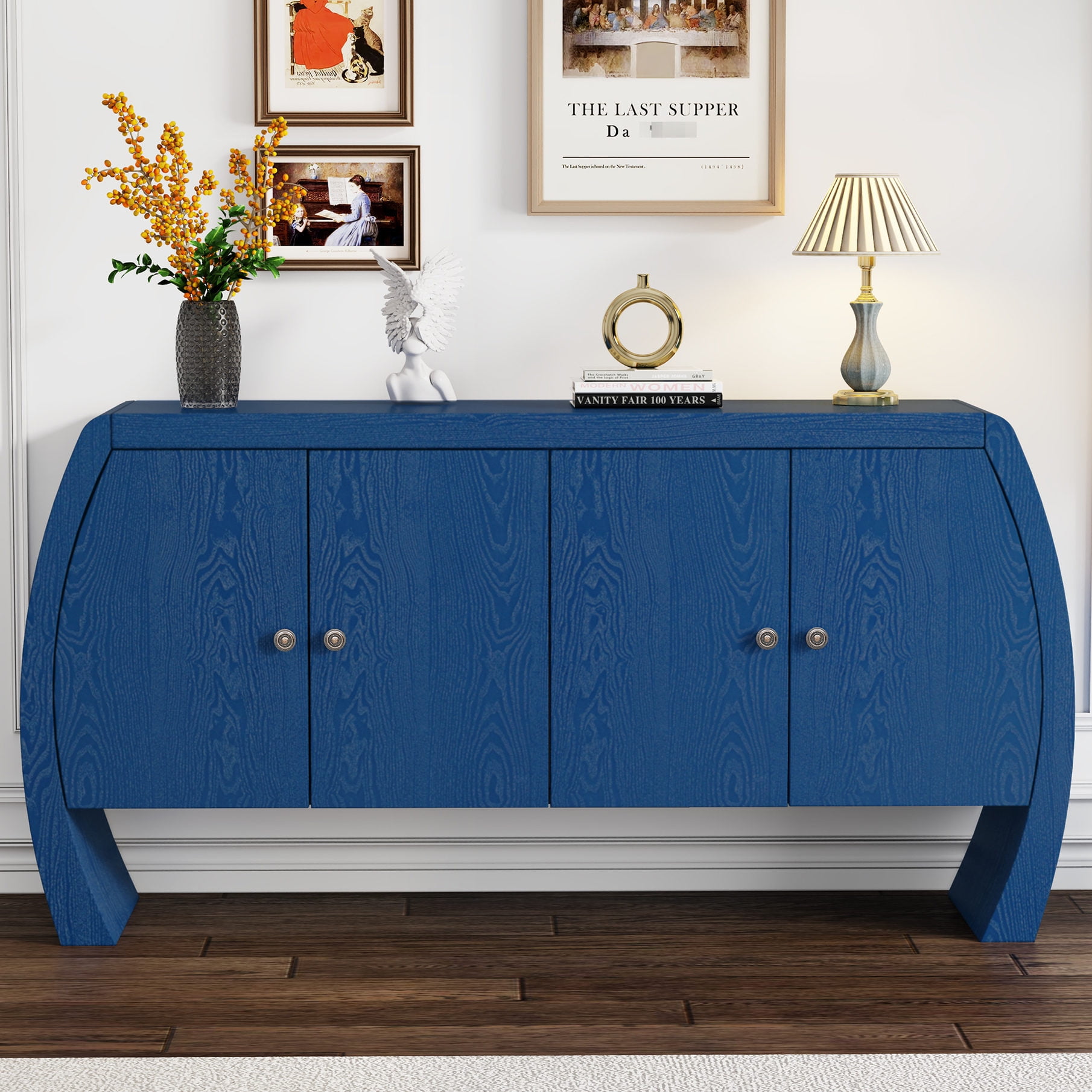 Four-Door Storage with Ash Veneer | Perfect for Residential Spaces ...