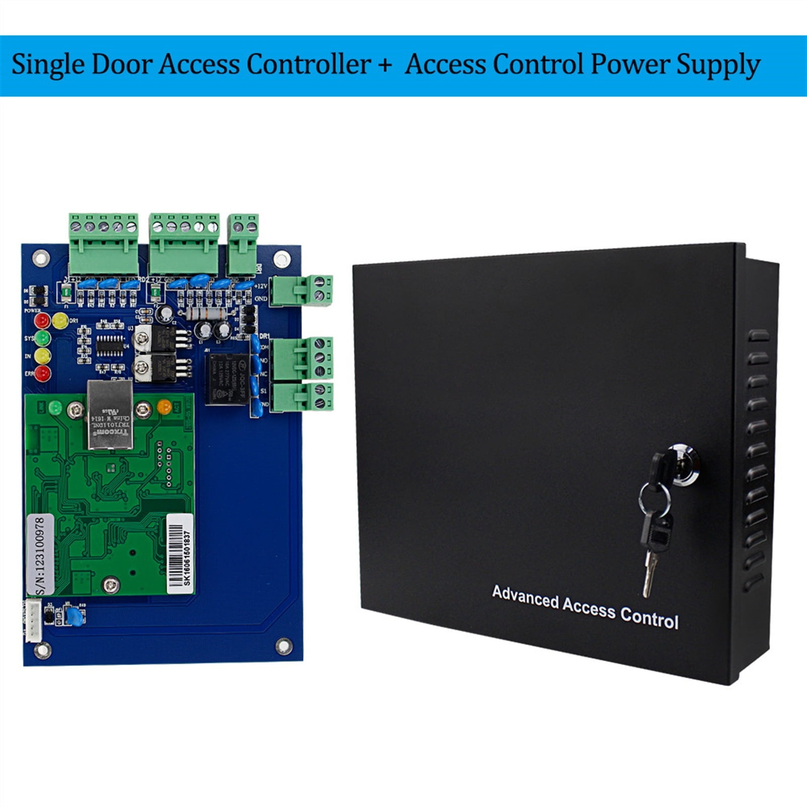 Four Doors Wiegand TCP/IP Access Control Board Panel Network RFID ...