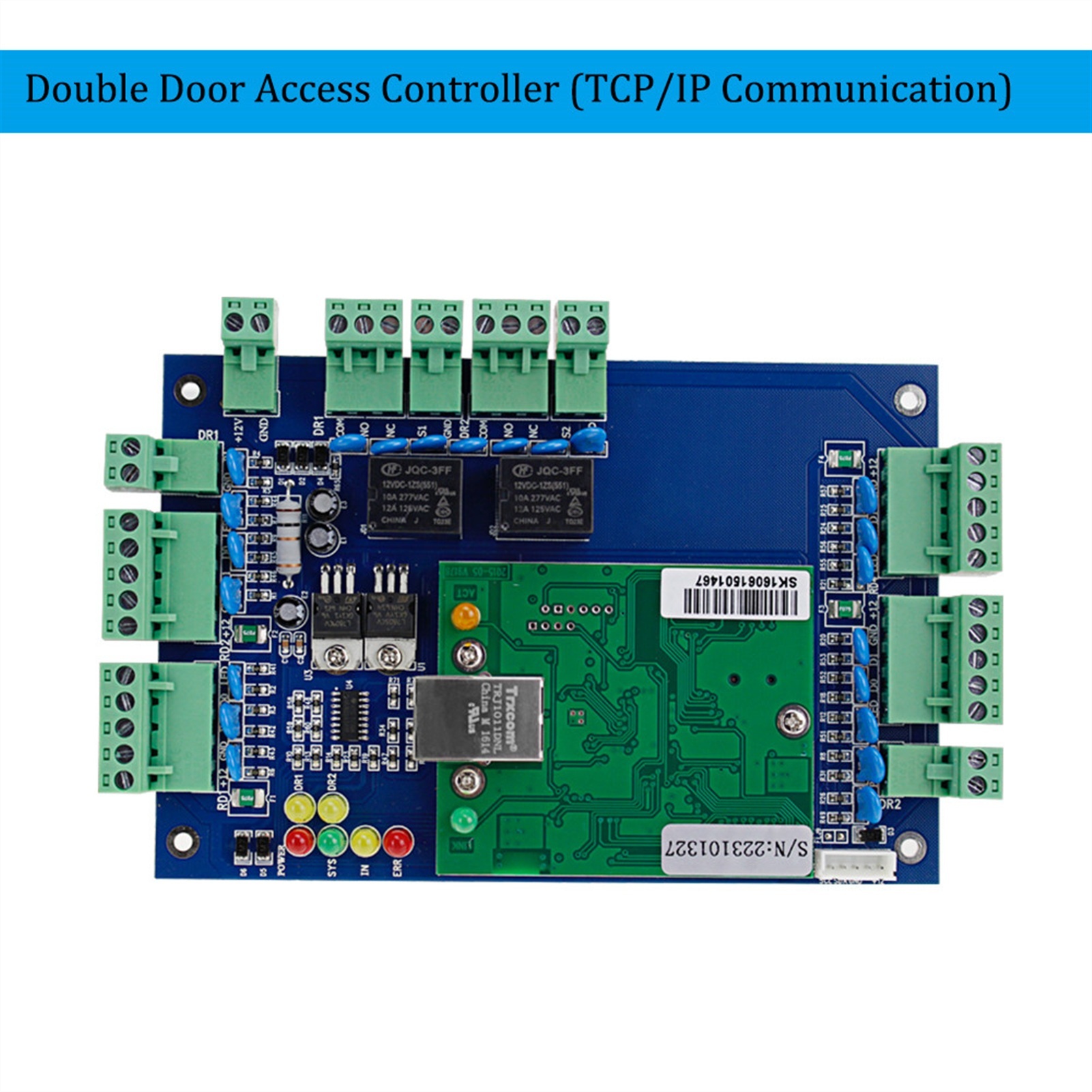 Four Doors Wiegand TCP/IP Access Control Board Panel Network RFID ...