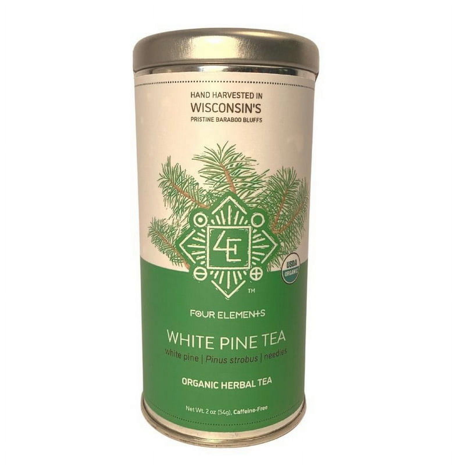 Four Elements Organic Herbals White Pine Tea 2 oz Container - Walmart.com