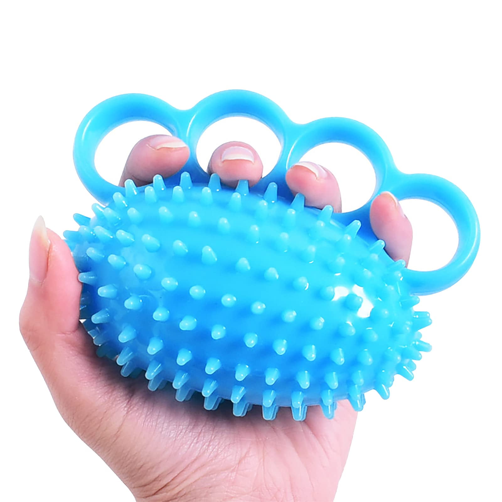 Four-Finger Hedgehog Ball Primary Grip Training Soft Ball Massage Ball ...