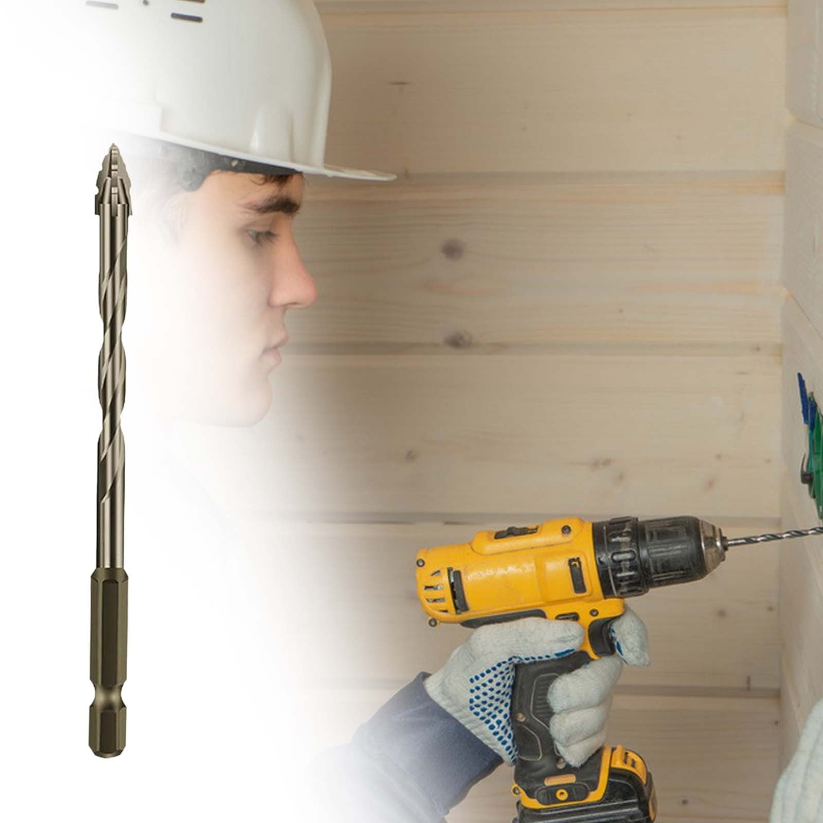 Four-Flute Sawtooth Drill Bit, Multifunction Serrated Concrete Drill ...