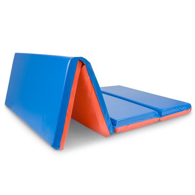 Four-Fold Kids Rest Mat 48-in, Blue/Red - Walmart.com