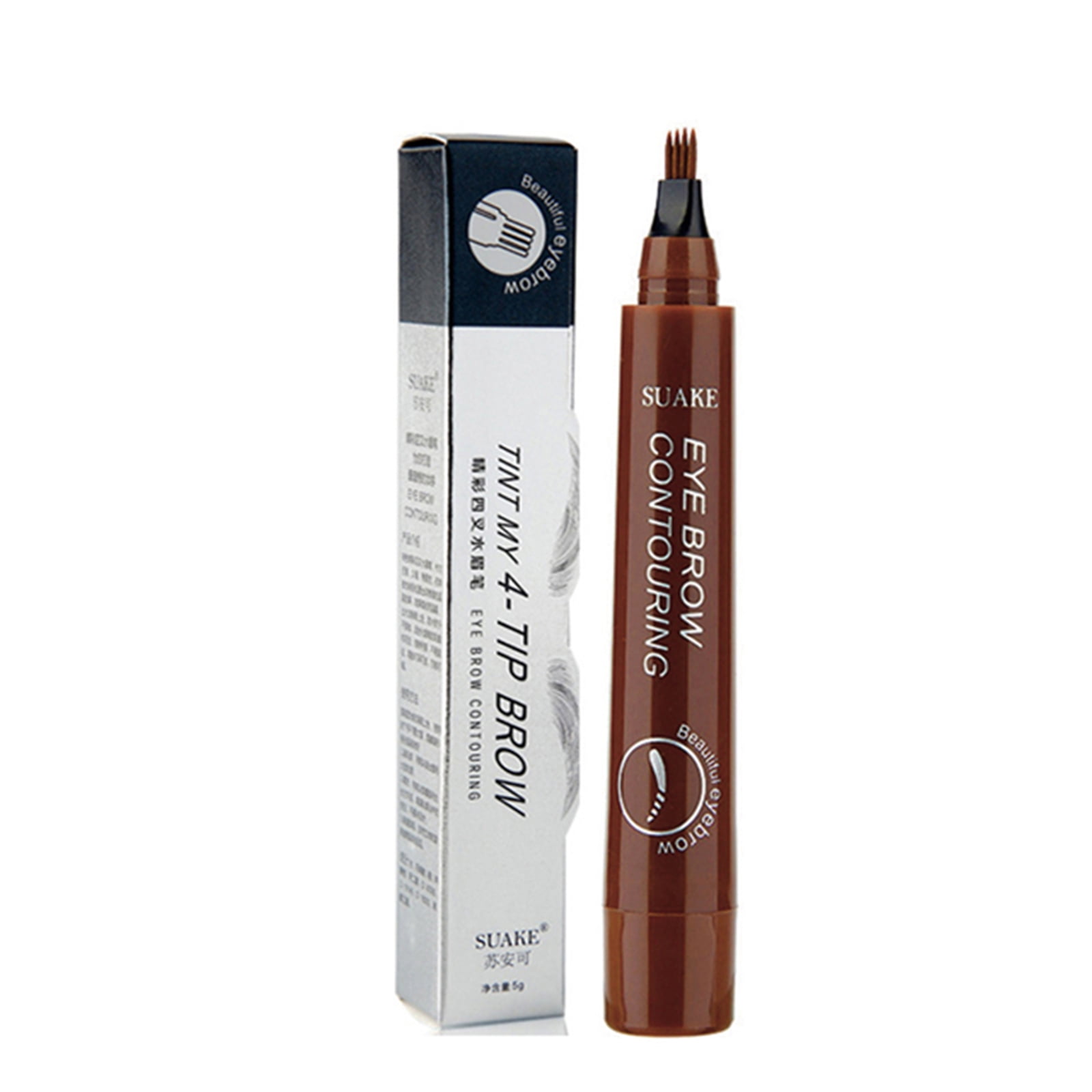 Four Forked Eyebrow Pencil Natural Microblade Waterproof Not Smudge ...