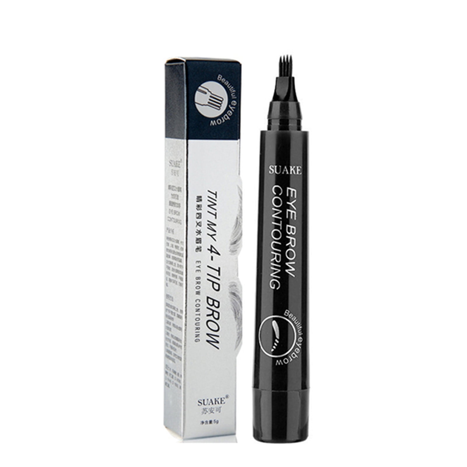 Four Forked Eyebrow Pencil Natural Microblade Waterproof Not Smudge ...