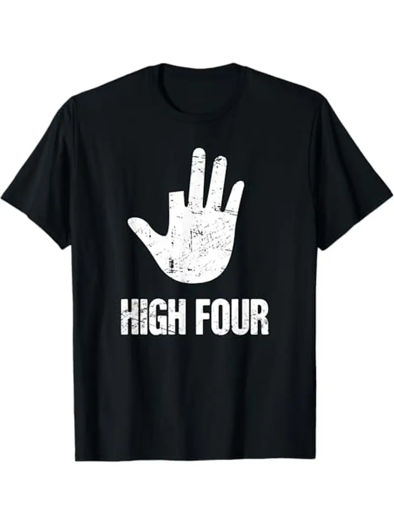 Four - Funny Cut Off Finger Gift/ Amputated Missing Finger T-Shirt ...