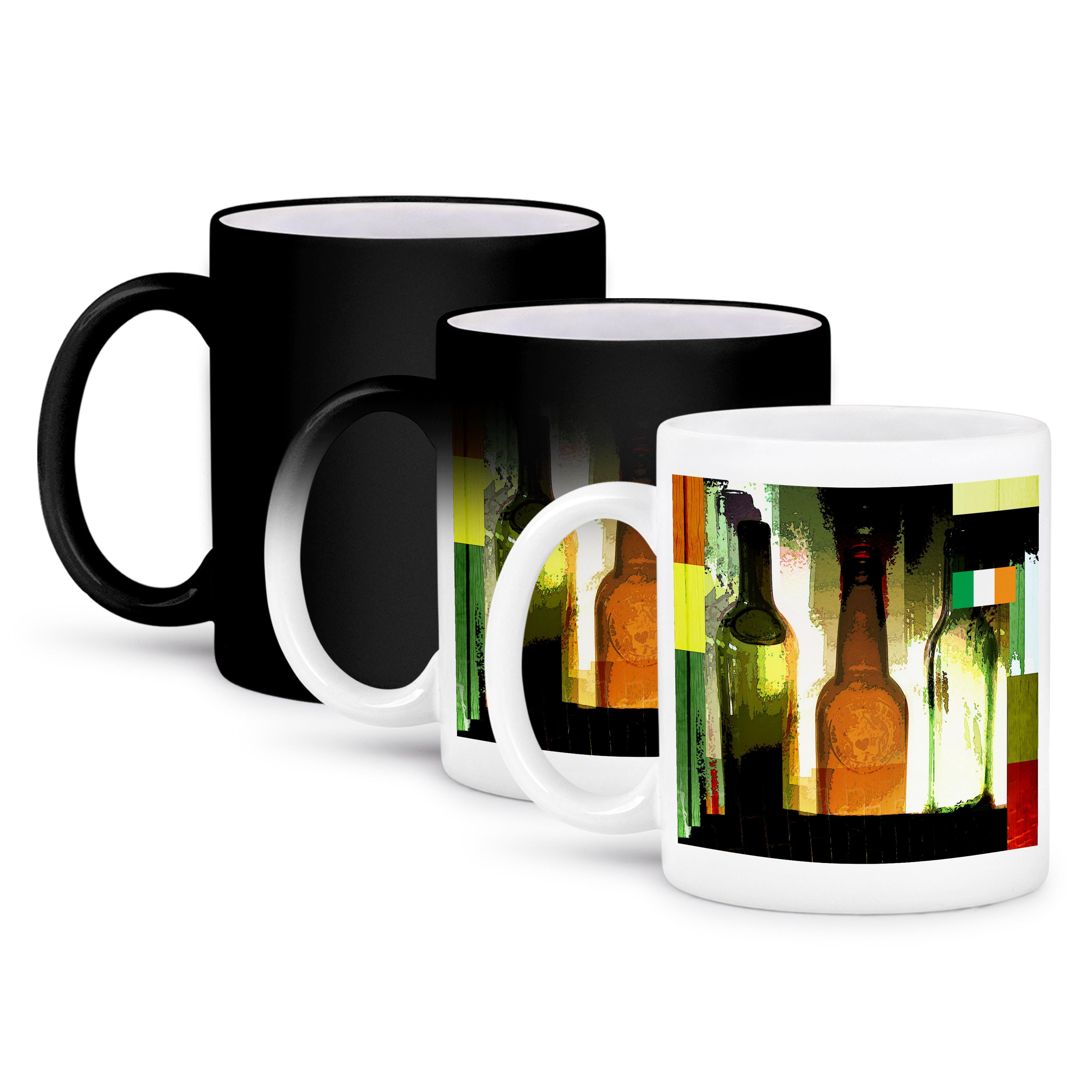 3dRose, Four Green Fields Irish design of colorful glass bottles ...