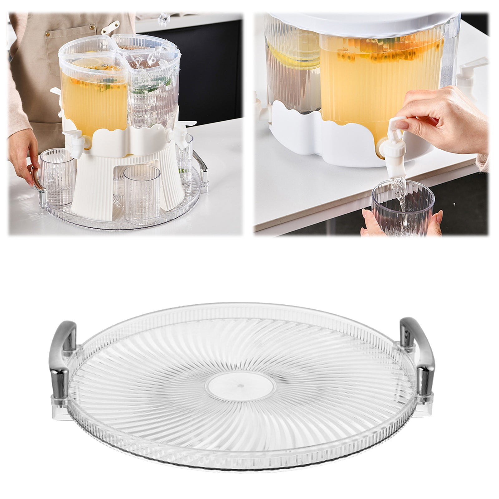 Four Grid Rotating Kettle X1 Cold Kettle With Faucet Beverage Dispenser ...