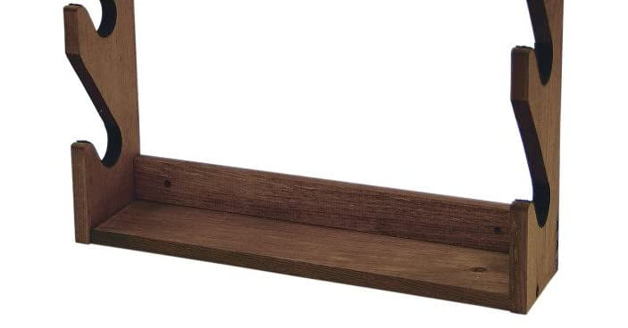 Four - Gun Unassembled Wall - Mount Wooden Gun Display Rack with ...