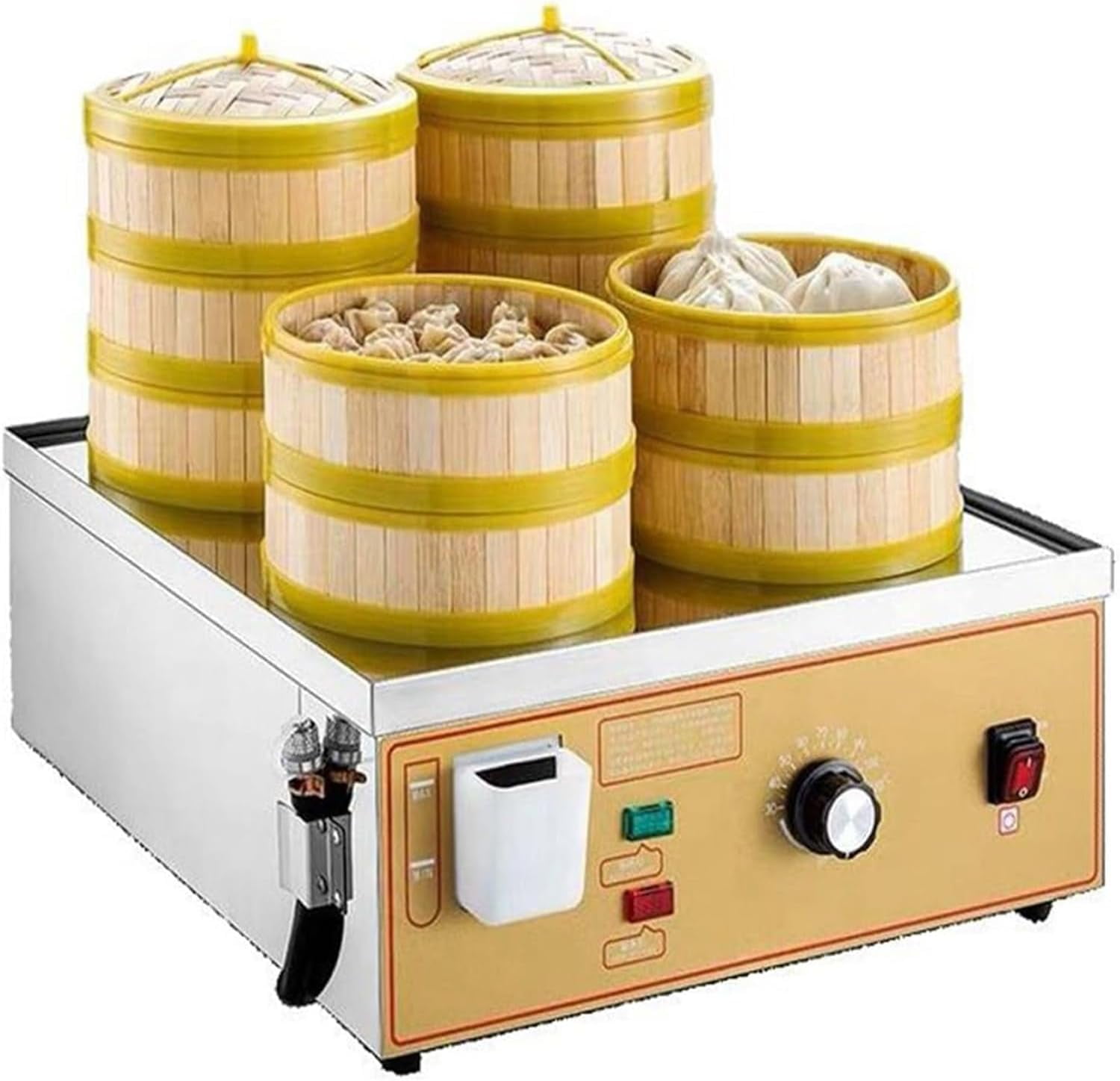 Four-Hole Electric Food Steamer, Commercial Steamed Buns Machine ...