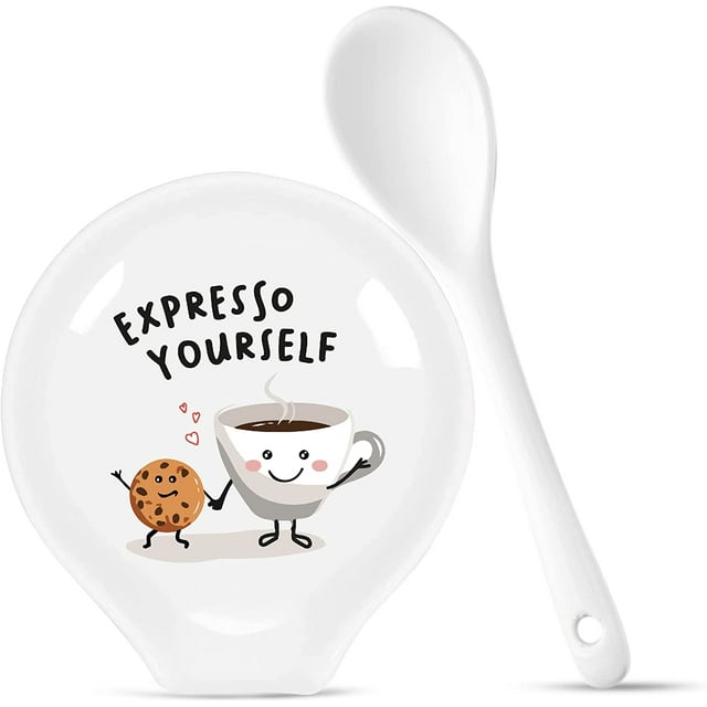 Four Inch- Coffee Spoon Rest, Coffee Spoon Holder, Kitchen Spoon Rest ...