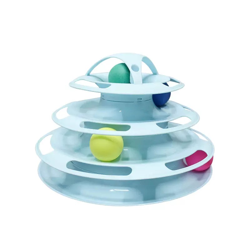 Four Layer Cat Toy Interactive Game Carousel For Fun Pet Activities ...