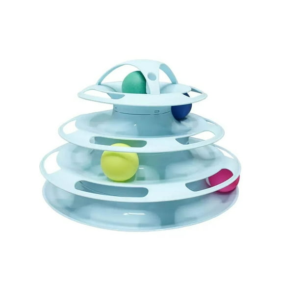 Four Layer Cat Toy Interactive Game Carousel For Fun Pet Activities ...