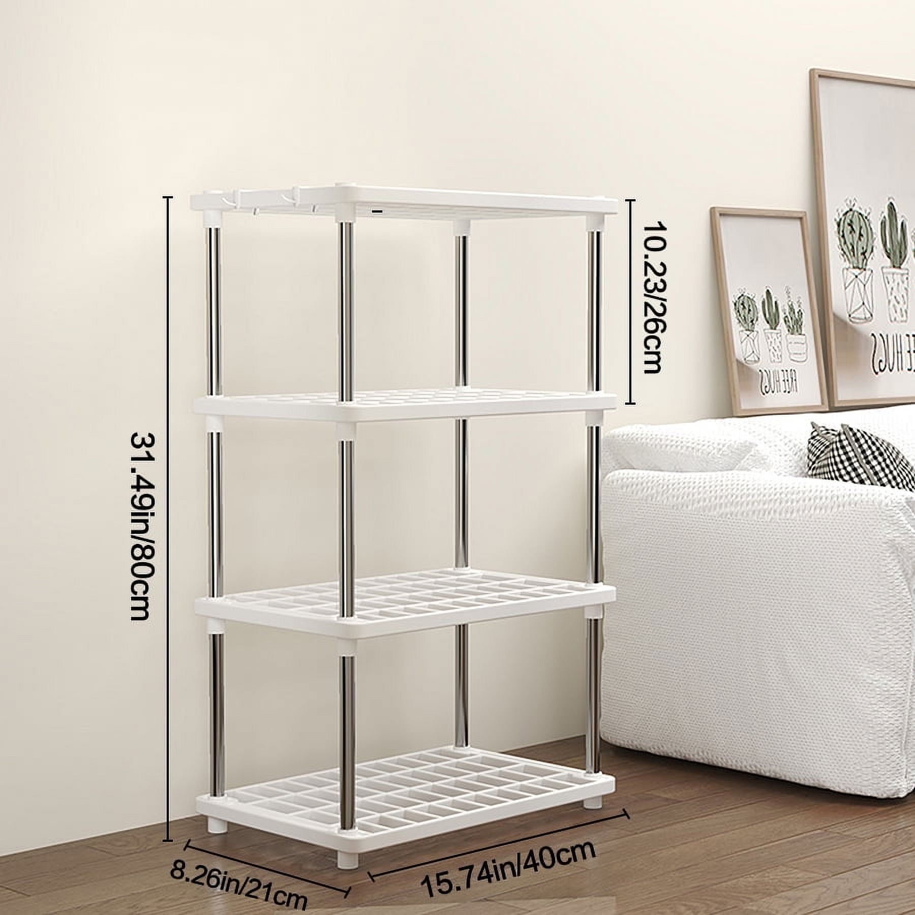Four-Layer Multi-Functional Storage Rack Bathroom Living Room ...