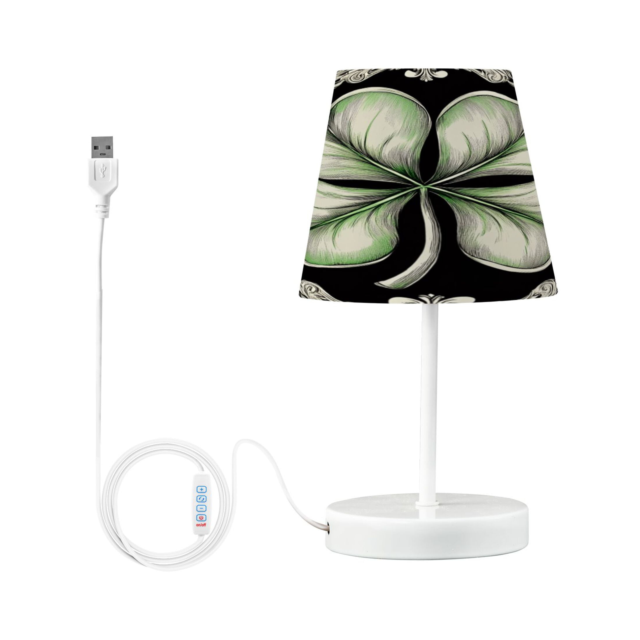 Four Leaf Clover Desk Lamp LED Table Nightstand Lamps with 3 Color ...