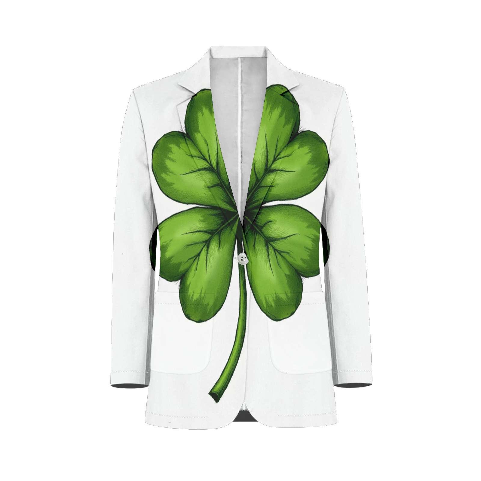 Four Leaf Clover Good Luck Mens Suits Shawl Collar Slim Fit Suit Mens ...