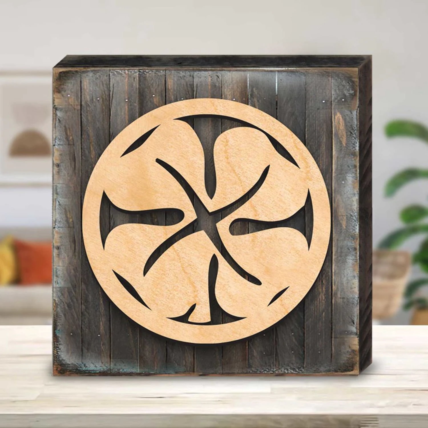 Four Leaf Clover Shamrock Celtic Wooden Wall Art by Celtic Art | Celtic ...