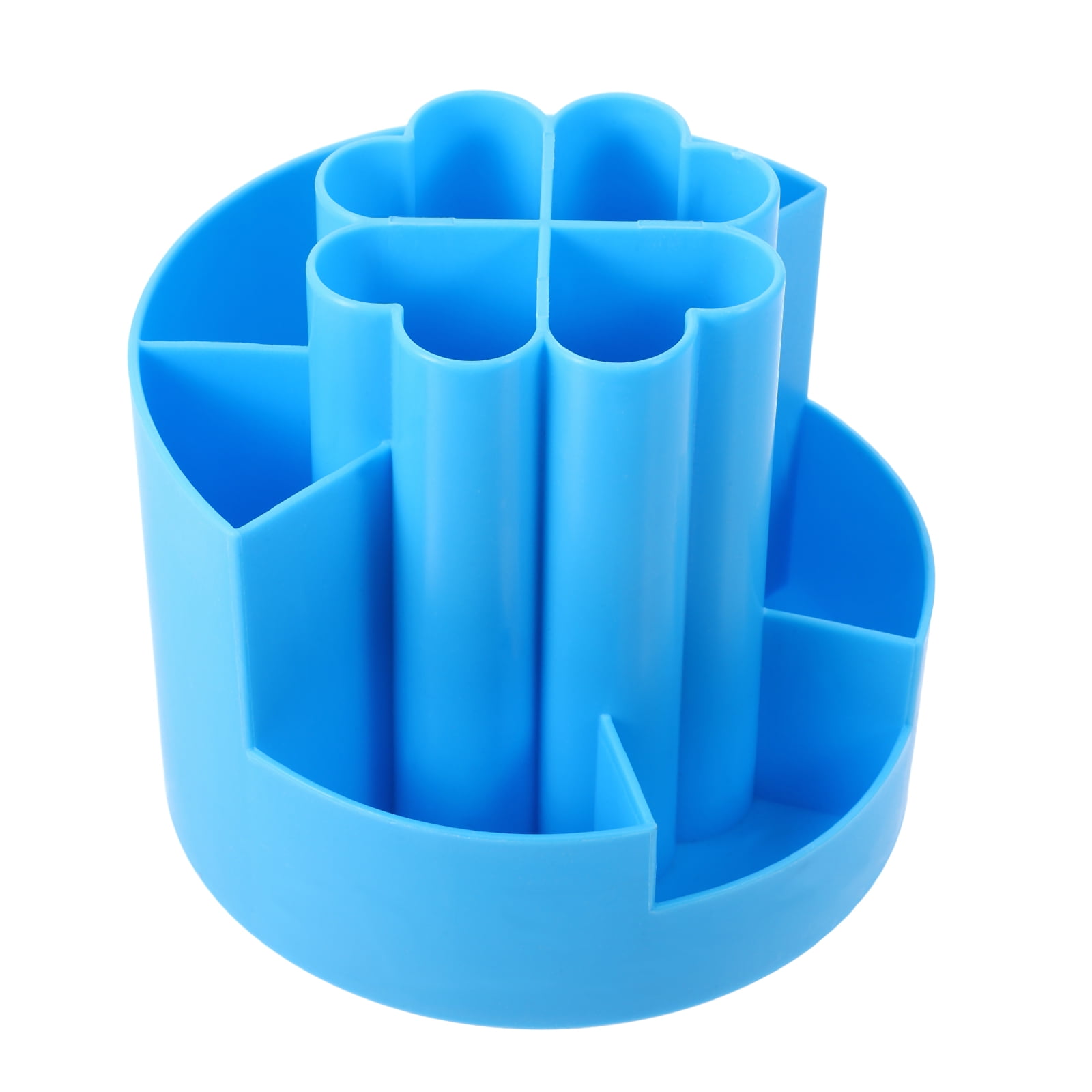 WHAMVOX Blue Rotating Desk Organizer for Pens with PP Material Compact ...