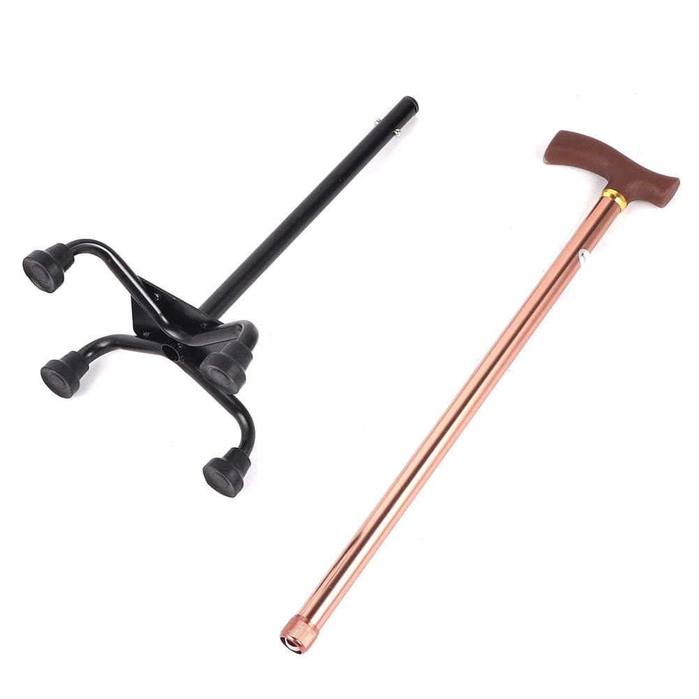 Four Leg Walking Canes, Telescopic Anti slip Four leg Metal Cane Four ...