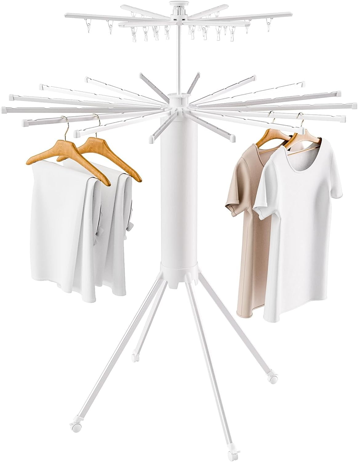 Four-Legged Clothes Drying Rack, Foldable and Portable Drying Rack ...