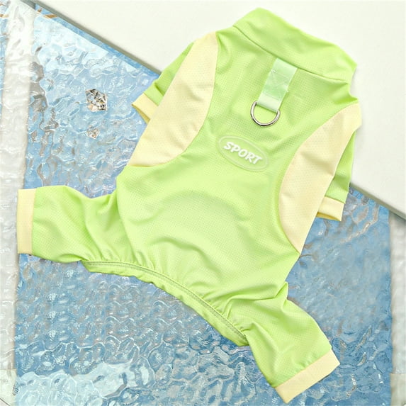 Four-Legged Clothes Spring and Summer Large Dog Supplies cat ice Silk ...