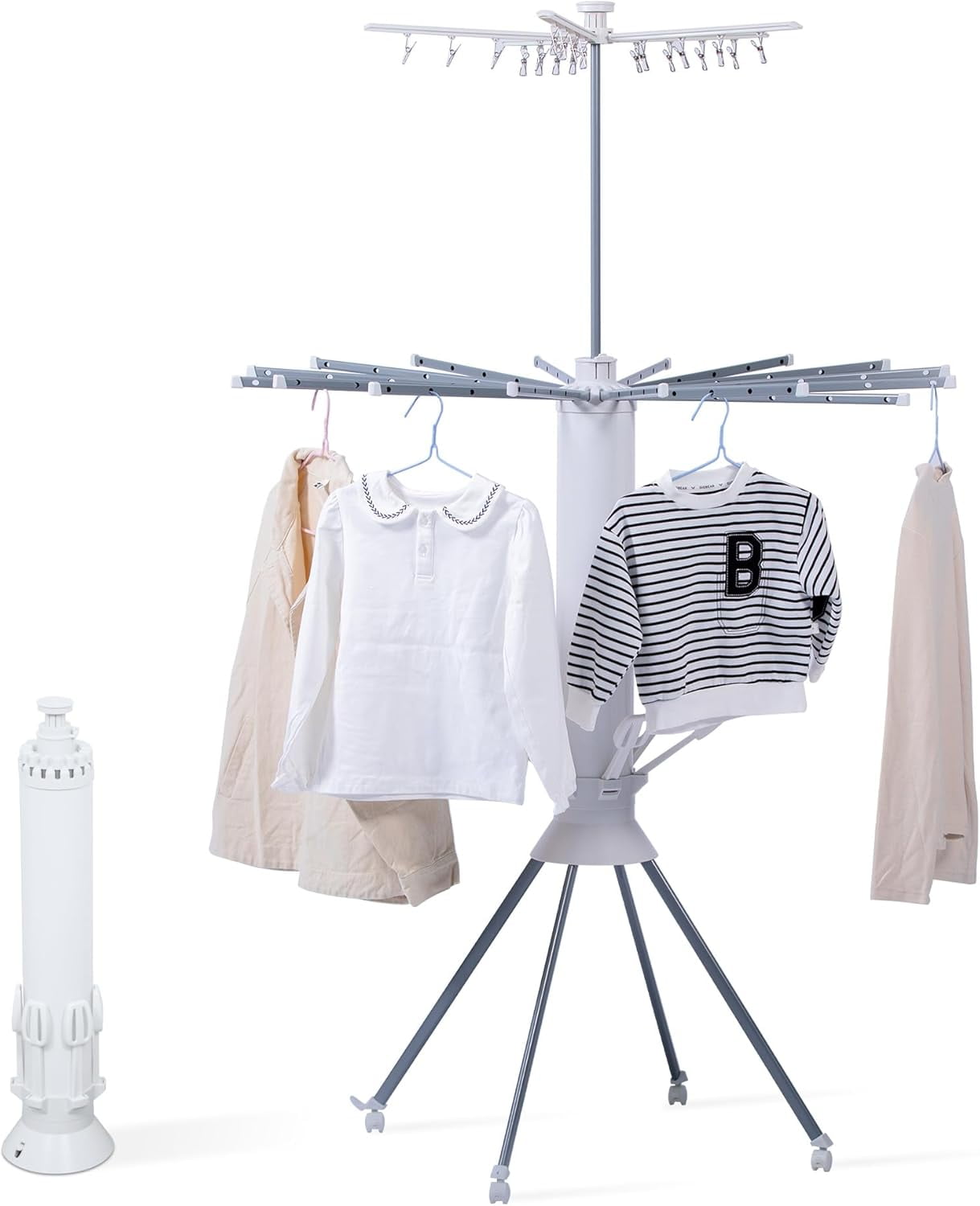 Four-Legged Drying Rack Folding Portable Drying Rack with Shoe Drying ...