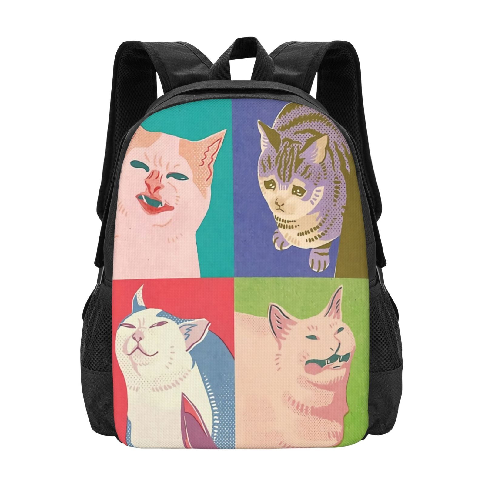 Four Meme Cats Of The Apocalypse Backpack Fashion Travel Backpack ...