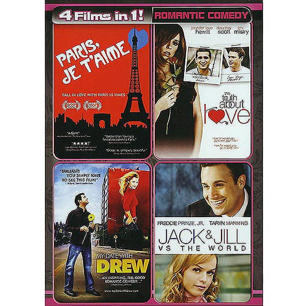 Pre-Owned Four Movies in One: Romantic Comedy (Paris Je T'Aime / The Truth About Love My Date ...