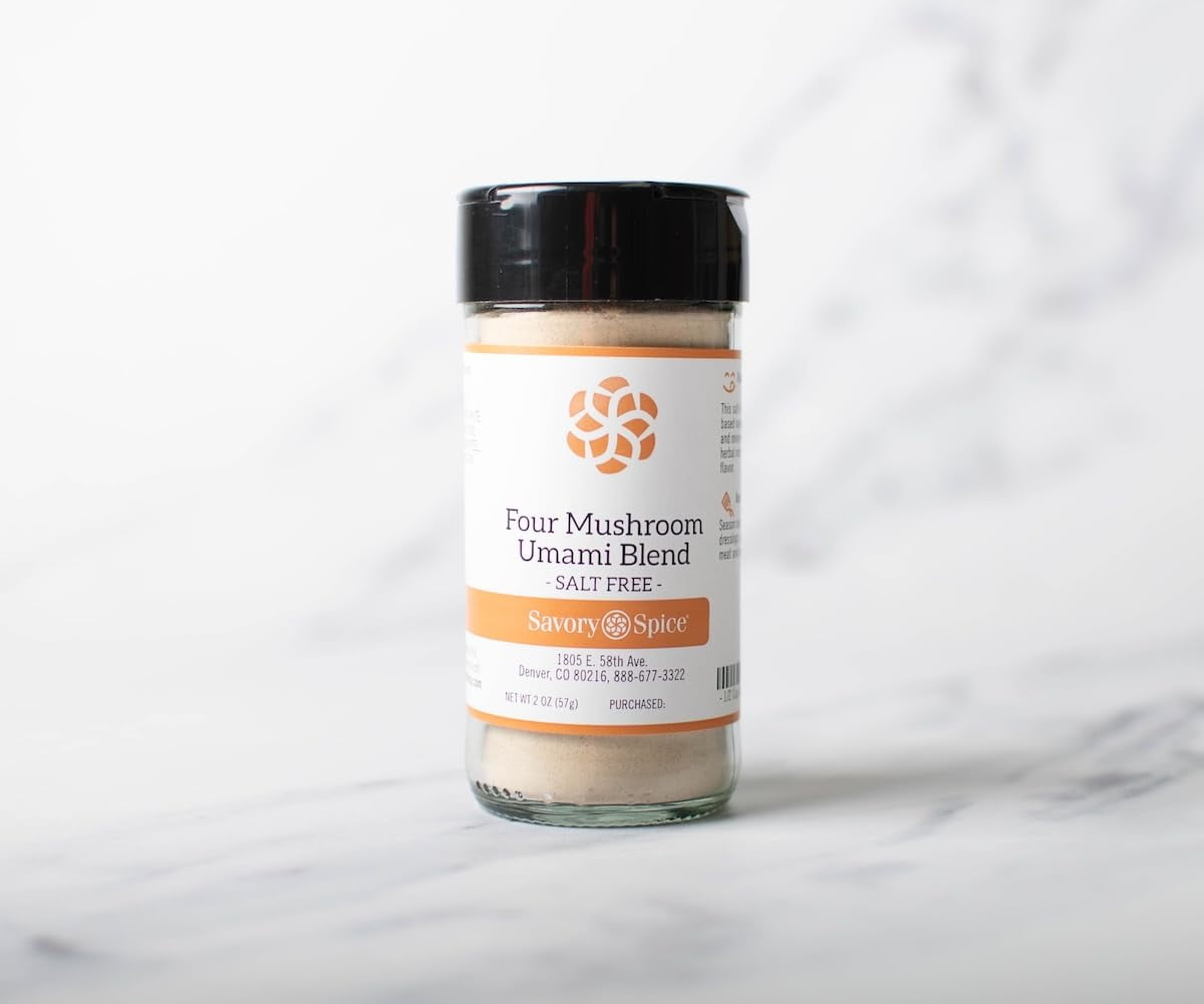 Four Mushroom Umami Blend - Salt- Mushroom Seasoning Powder (Medium Jar ...