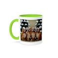 3drose, Four Owl Figurines in Front of Snow Covered Pine Trees Image ...