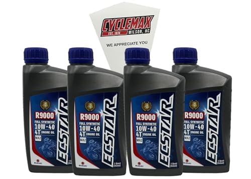 Four Pack compatible with Suzuki Ecstar R9000 Full Synthetic Engine Oil ...