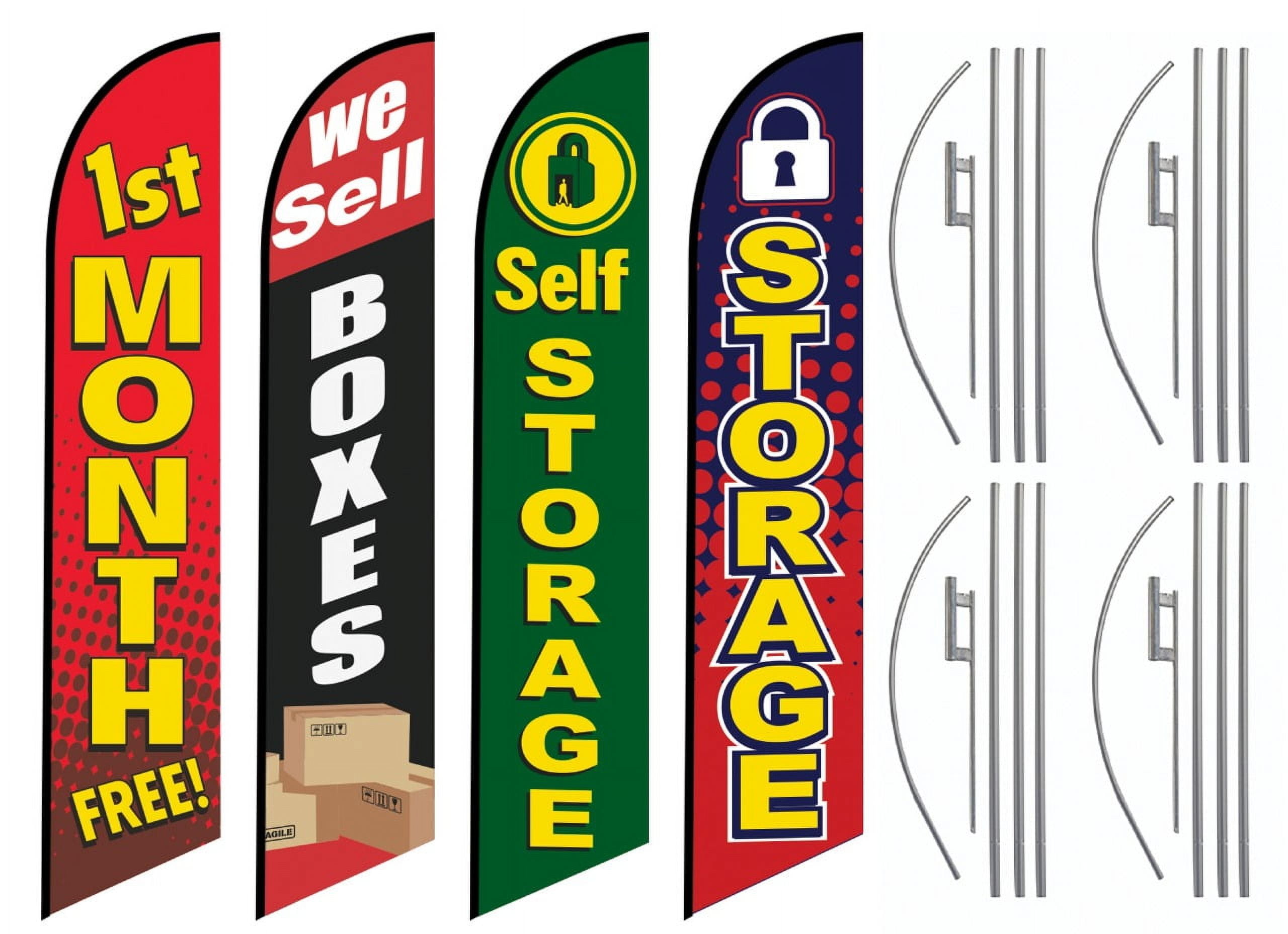 Four Pack of Self Storage Advertising Package, 1st Month Free, We Sell ...