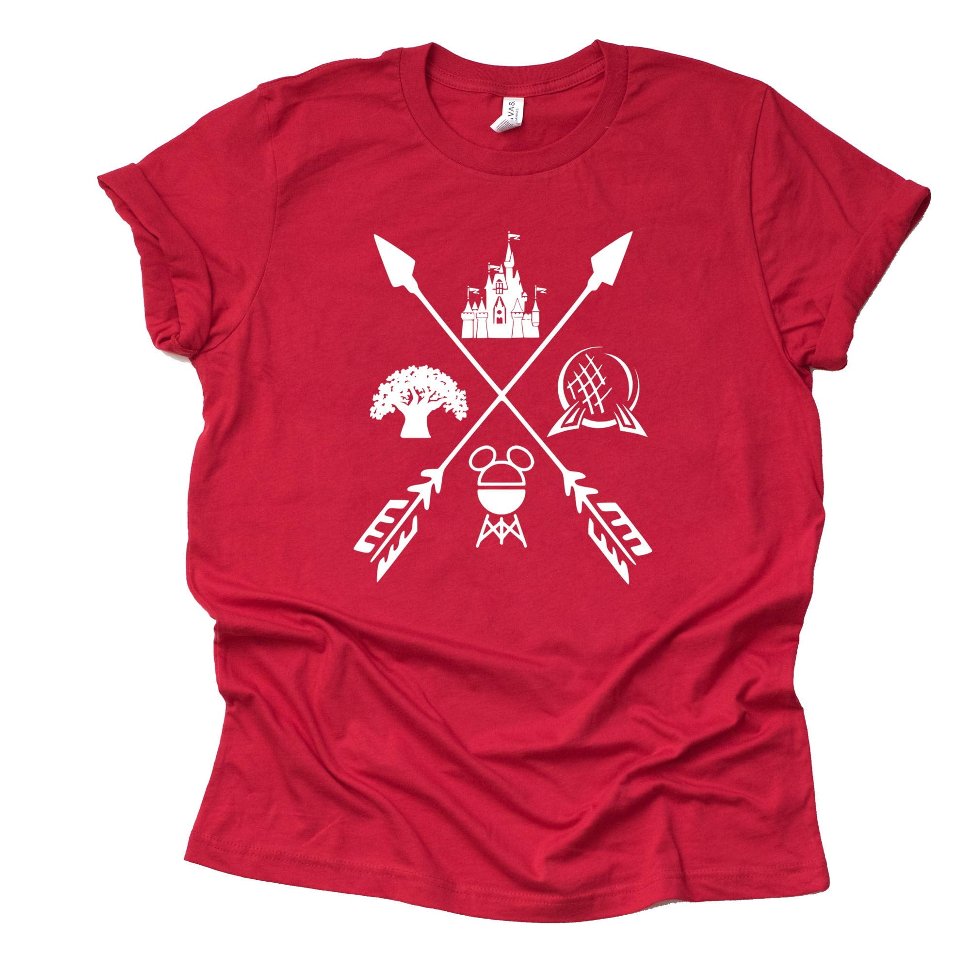 Four Park Arrow Shirt, Park Hopping Shirt, Theme Park Shirt Unisex ...